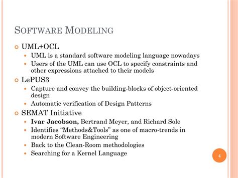 Ppt Formalizing Object Oriented Software Models With Description
