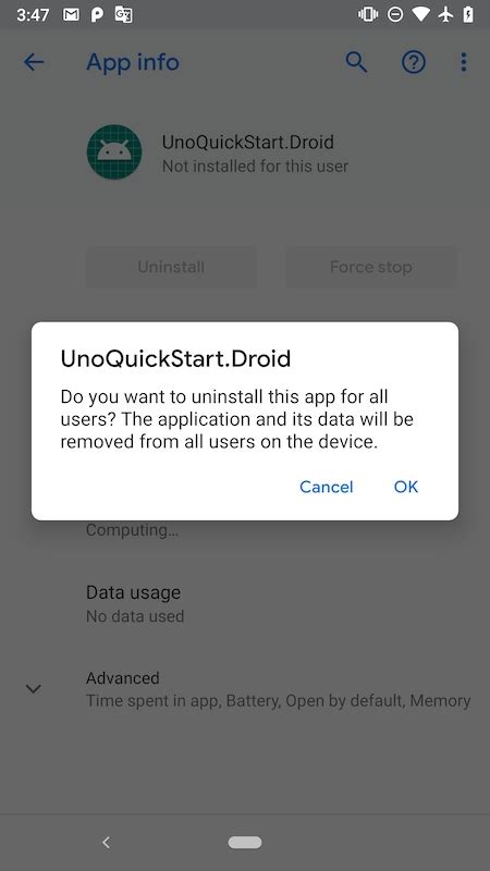 Xamarin Could Not Determine The Installation Package Panyappname Stack Overflow