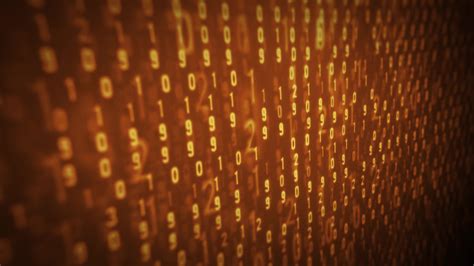 Computer Screen With Binary Code Loop 1622493 Stock Video At Vecteezy