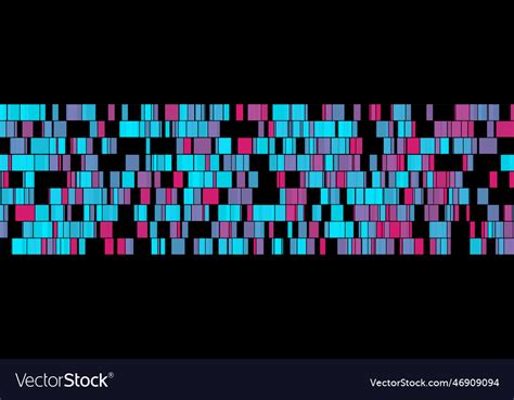 Colorful Mosaic Geometric Rectangles Abstract Vector Image