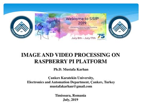 Ppt Image And Video Processing On Raspberry Pi Platform Phd