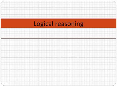 SOLUTION Logical Reasoning Studypool