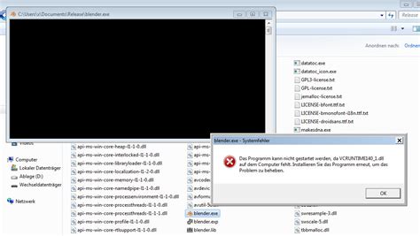 custom windows build vcruntime140 1 dll is missing building blender