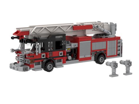 Lego Moc Simple Fire Truck By Freelegoemergencyfiles Rebrickable Build With Lego