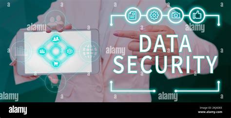 Text Caption Presenting Data Security Business Concept Confidentiality