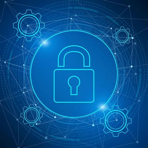 Premium Vector Cyber Security Technology Concept Shield With Keyhole Icon Personal Data