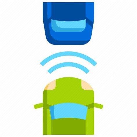 Collision Avoidance Avoid Car Sensor Automation Icon Download On