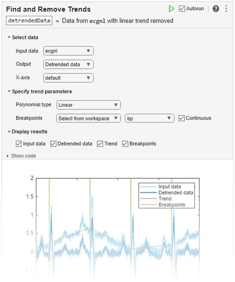 Detrend Remove Polynomial Trend Matlab