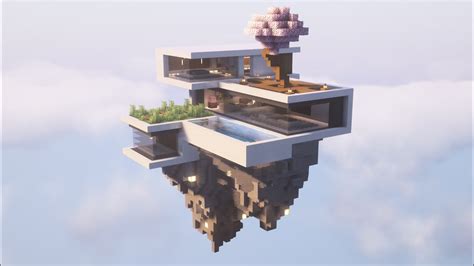 Floating House Minecraft Project Floating House Creative Mode