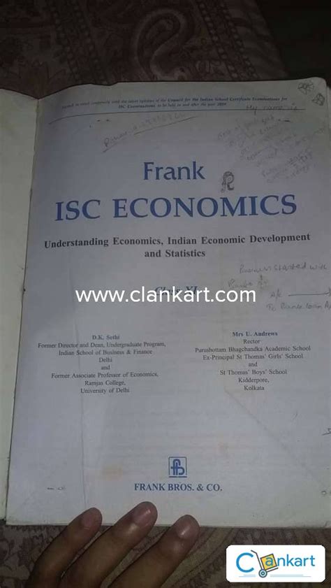 Buy Economics Class Xi Book In Excellent Condition At