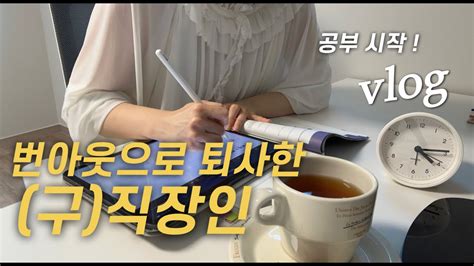 Vlog 번아웃으로 퇴사한 직장인 아니 백수 브이로그｜그래서 공부했던 시험의 결과는｜운동하고 공부하고 요리하고 은근 바쁜 힐링 라이프 ｜요리에 취미 붙이기 연어