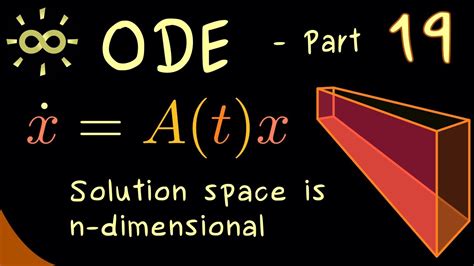 Ordinary Differential Equations Solution Space Dark Version YouTube