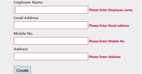 Server Side Validation In Mvc Razor Using Data Annotation Aspmantra
