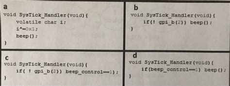 Solved What Code Can Be Used For The Interrupt Function