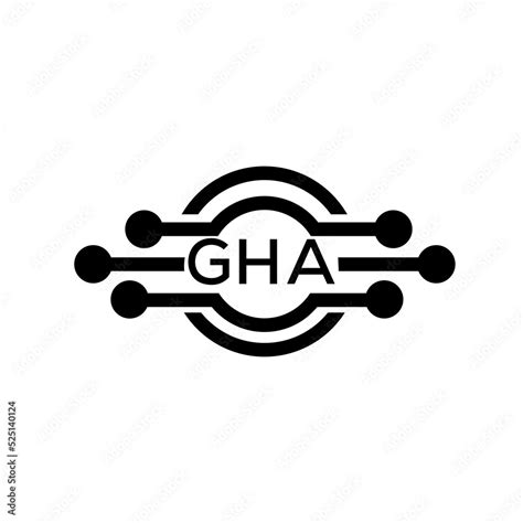 Gha Letter Logo Gha Best White Background Vector Image Gha Monogram Logo Design For