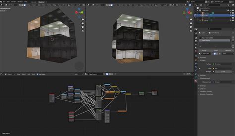 Simulation Of The Interior Mapping Technique Through Nodes By Jakroval Materials And