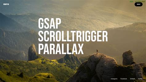 Gsap ScrollTrigger Parallax
