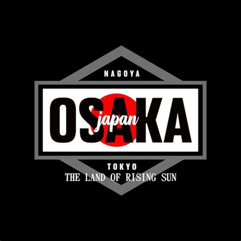 Premium Vector Vector Osaka Lettering Stylish T Shirt Design