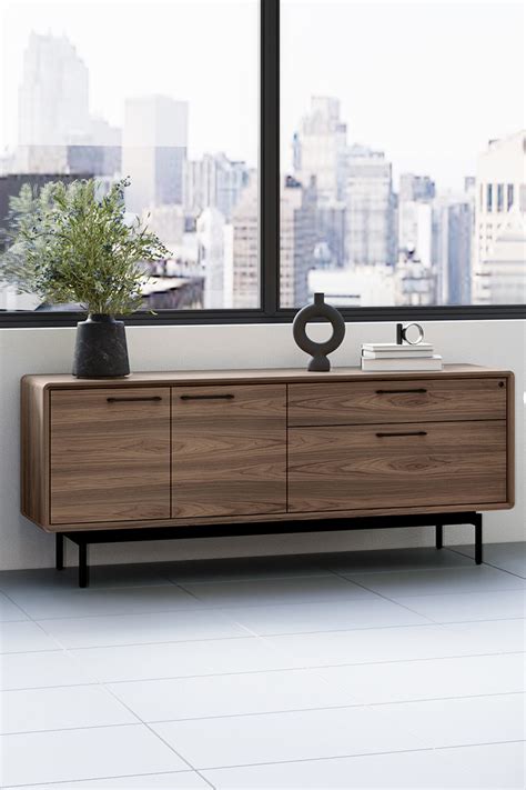 Linq 6829 Modern Office Storage Credenza Bdi Furniture