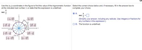 Solved Use The Xy Coordinates In The Figure To Find The