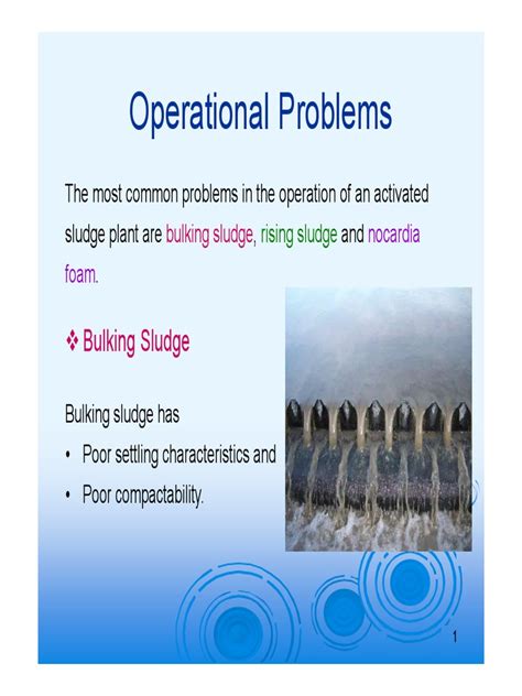 7 Operational Problems Pdf Pdf Sewage Treatment Environmental