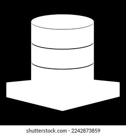 Database Store Modern Creative Illustration Vector Stock Vector Royalty Free 2242873859