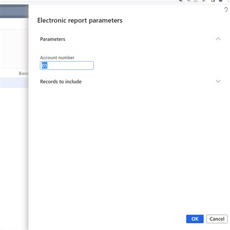 D365fo Electronic Reporting From Scratch Part 3 Use Of Parameters And Excel Format