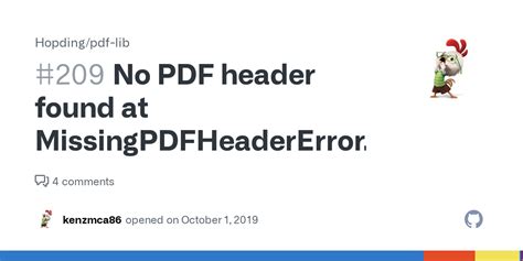 No PDF Header Found At MissingPDFHeaderError PDFParsingError Issue Hopding Pdf Lib GitHub