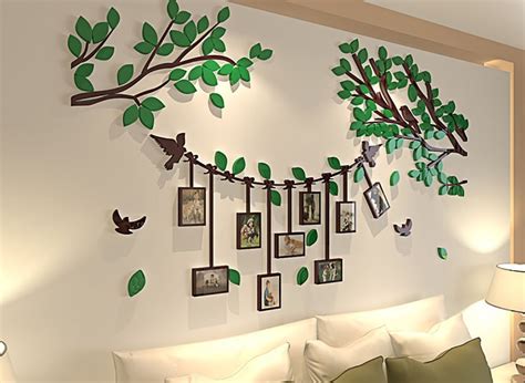 Photo Tree Panel Birds Wall Decoration Cdr Dxf Files DXF DOWNLOADS Files For Laser Cutting