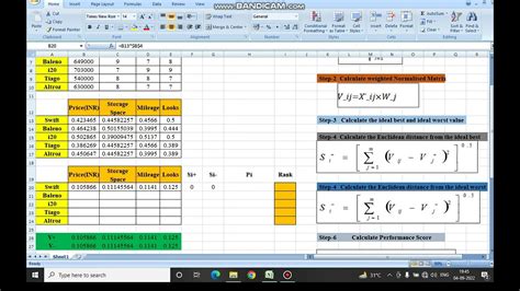 Topsis Technique For Order Preference By Similarity To Ideal Solution Youtube