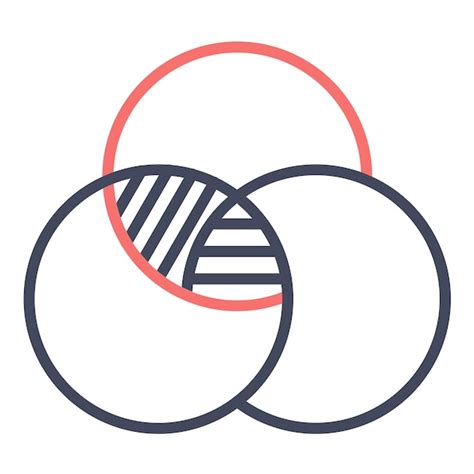 Premium Vector Venn Diagram Vector Illustration Style