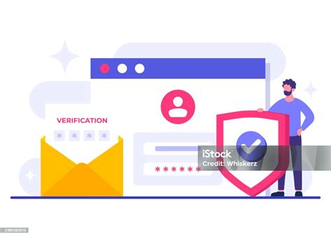 Twostep Verification Flat Illustration Vector Template Otp Authentication Password Onetime