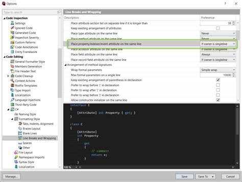 C Resharper Data Annotation On Single Line Stack Overflow
