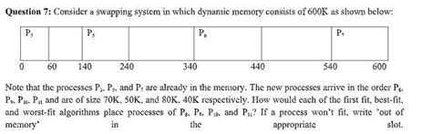 solved question 7 consider a swapping system in which