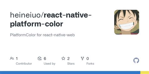 GitHub Heineiuo React Native Platform Color PlatformColor For React Native Web