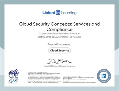 vishnu pavithran on linkedin certificate of completion