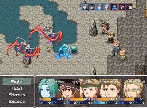 Yanfly Battle Status Window Character Faces Overlapping RPG Maker Forums