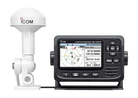 MA-510TR AIS Transponder with Display and GPS Antenna product images | SVB