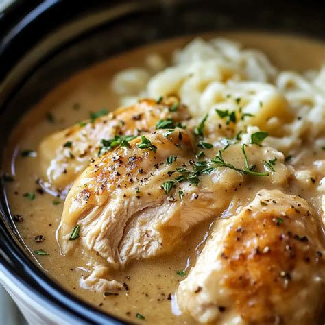 Easy Crock Pot Chicken And Gravy Recipe