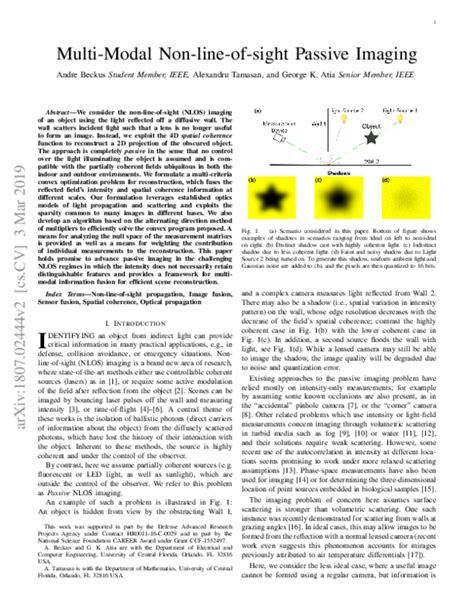 Pdf Multi Modal Non Line Of Sight Passive Imaging