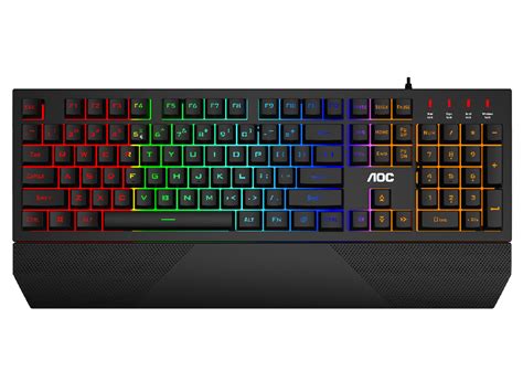 AOC GK RGB Membrane Gaming Keyboard RU Backlight RGB ATEHNO
