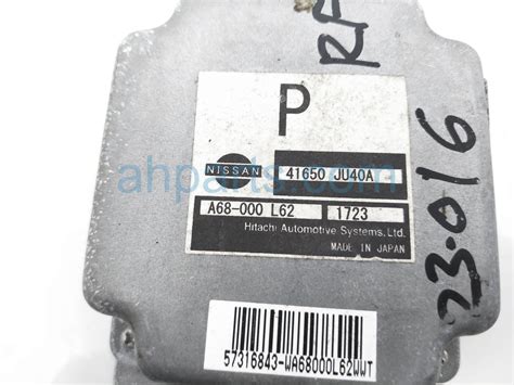 Sold 2012 Infiniti G37 Torque Split Control Module 41650 Ju40a