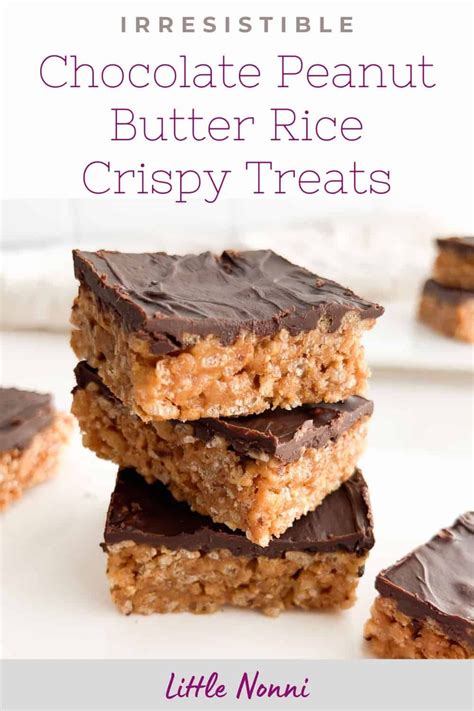 Chocolate Peanut Butter Rice Crispy Treats Recipe Peanut Butter