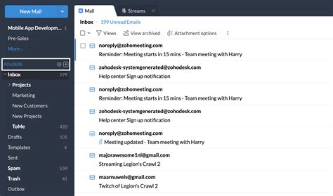 Folder Settings For Mails In Your Zoho Mailbox