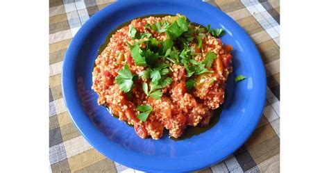 Пържени пиперки с булгур