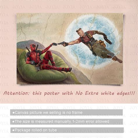 Marvel Deadpool Cable Funny Canvas Art Poster For Room Decor 24x3628x42