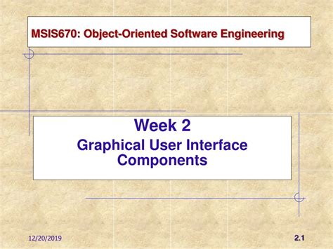 ppt msis670 object oriented software engineering powerpoint