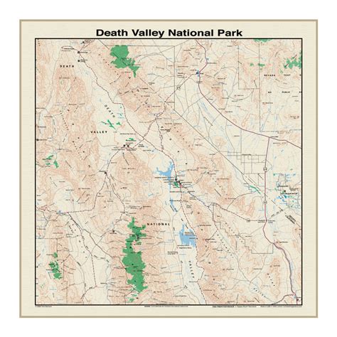 Death Valley Bandana Topo The Printed Image