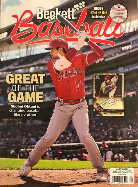 Beckett Baseball Card Price Guide Magazine February 2023 Shohei Ohtani
