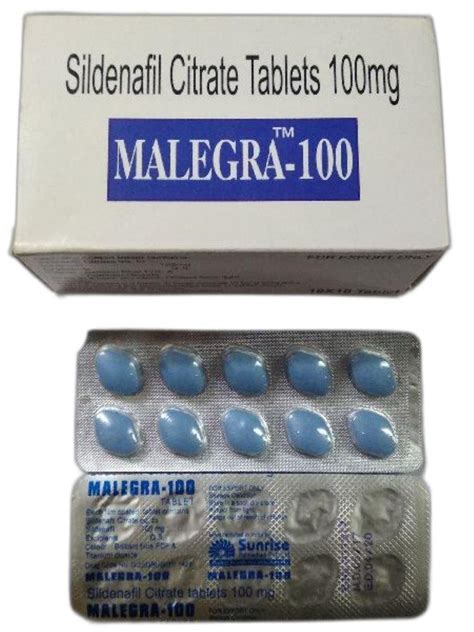 Malegra 100 Mg Tablet At Rs 100stripe Sildenafil Tablets In Surat